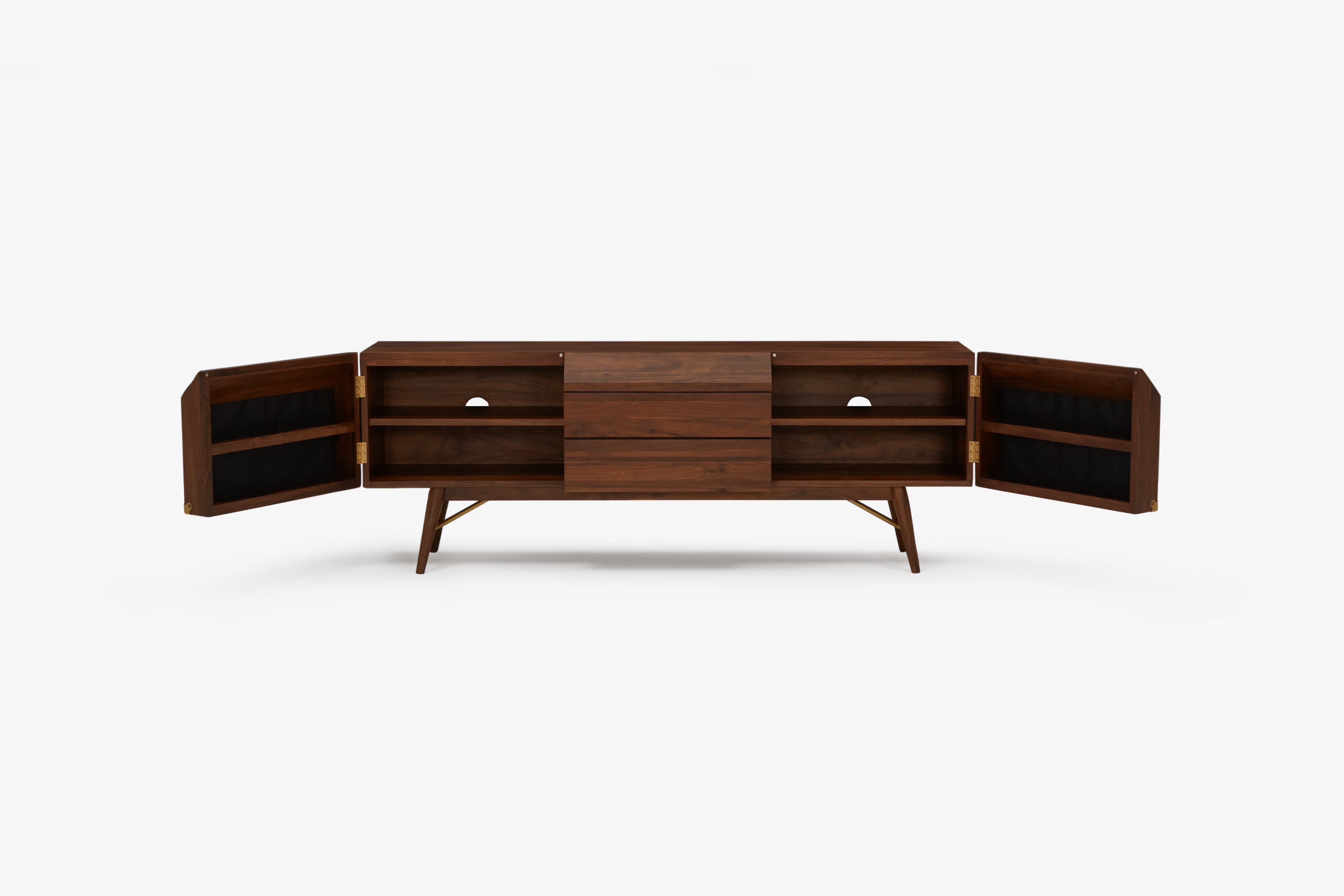 Collin TV Stand in Rattan Cane for Living Room