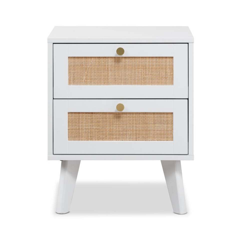 Solid Rattan Bedside Table