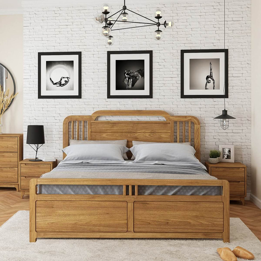 Sippi Solid Wood Bed – Chuk Chuk Villa