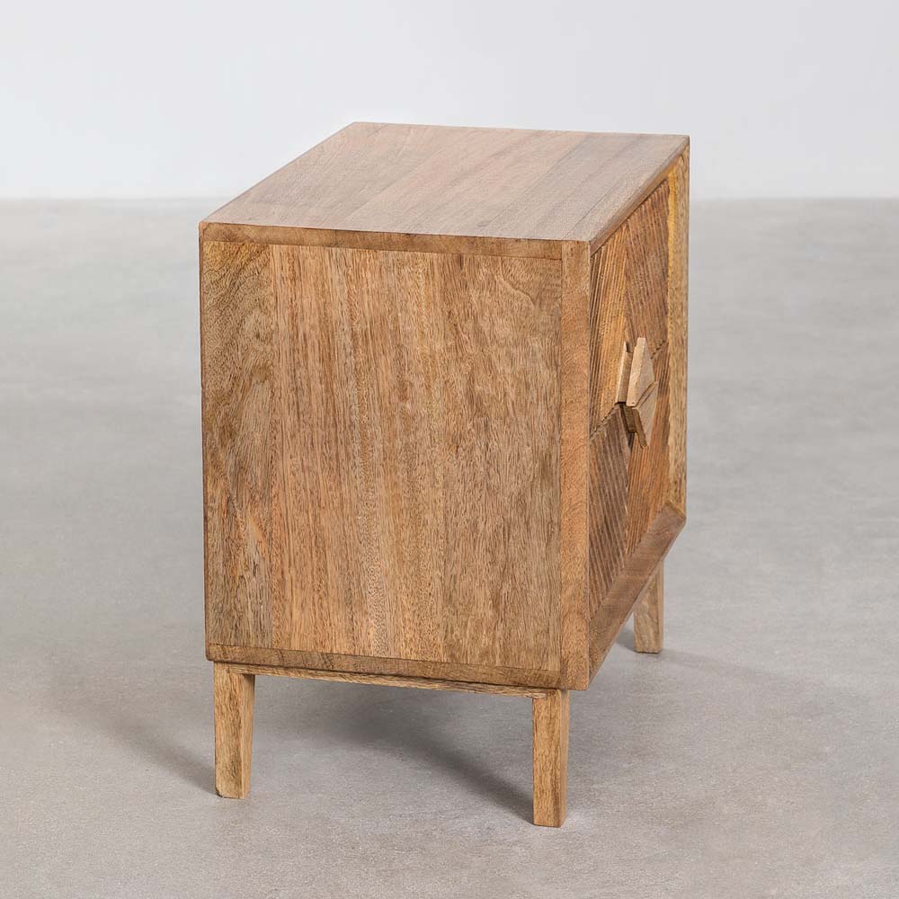 Bedside Table in Mango Wood for bedroom